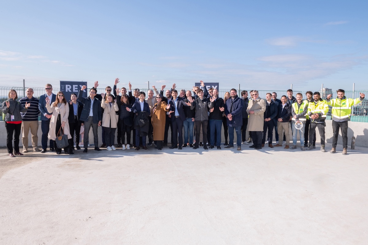 Amro Partners and NTT UDE top out at The Rex co-living…